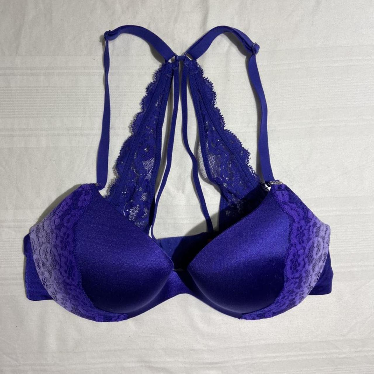La senza body kiss purple bra. Gorgeous purple satin... - Depop