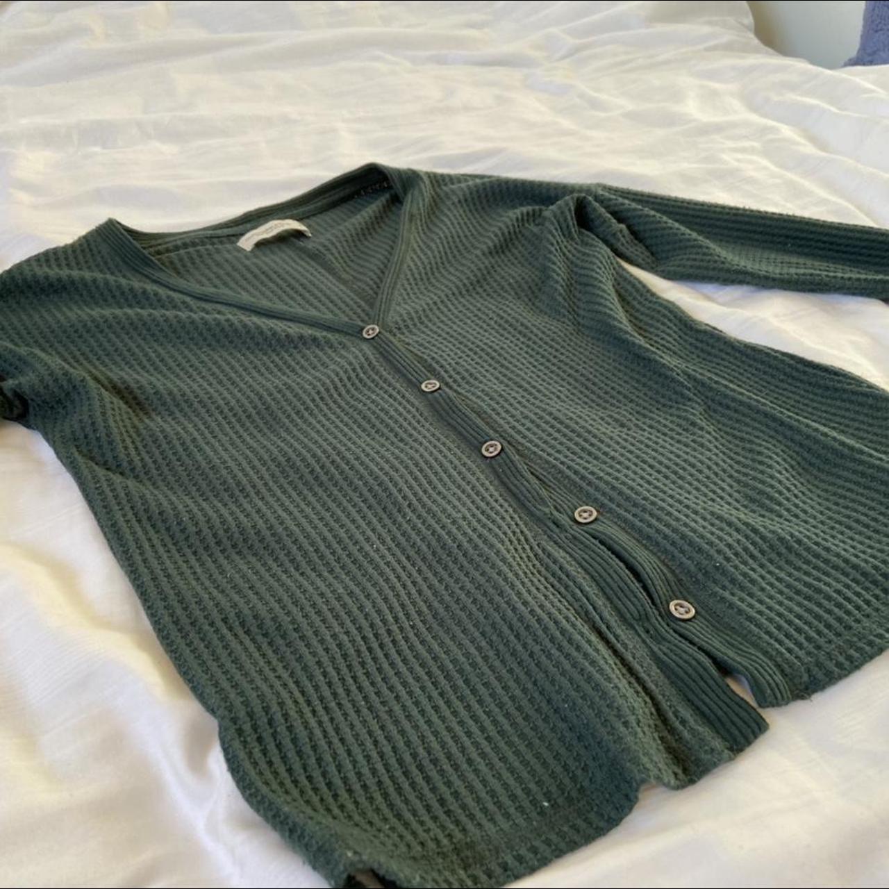 Abercrombie & Fitch Women's Green Cardigan | Depop