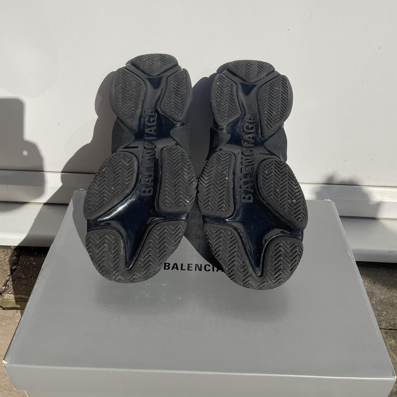 BALENCIAGA Triple S Black size UK 9 ⬛️ - Original... - Depop