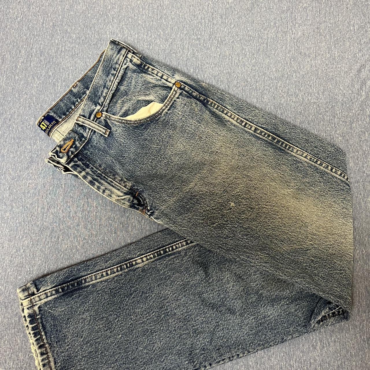 Faded blue jeans. 47MWZ. Wrangler. Regular fit. 32x32 - Depop
