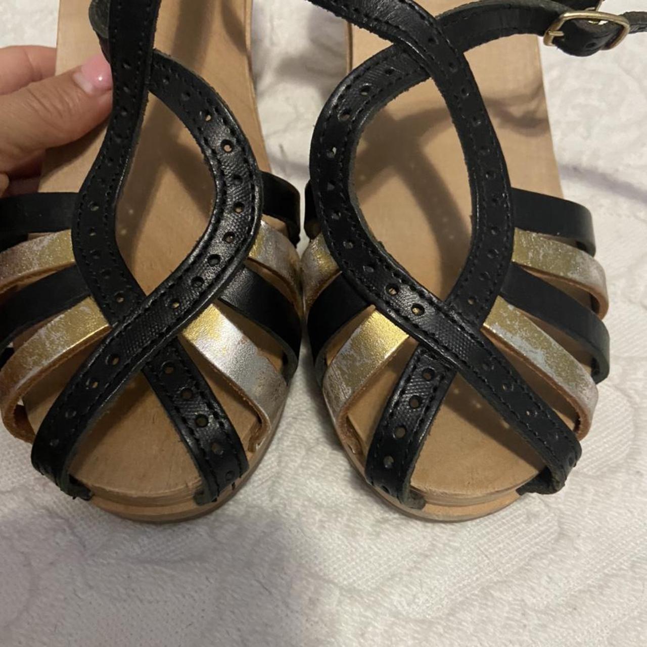 Hasbeens in mint condition Gorgeous black- silver-... | Depop