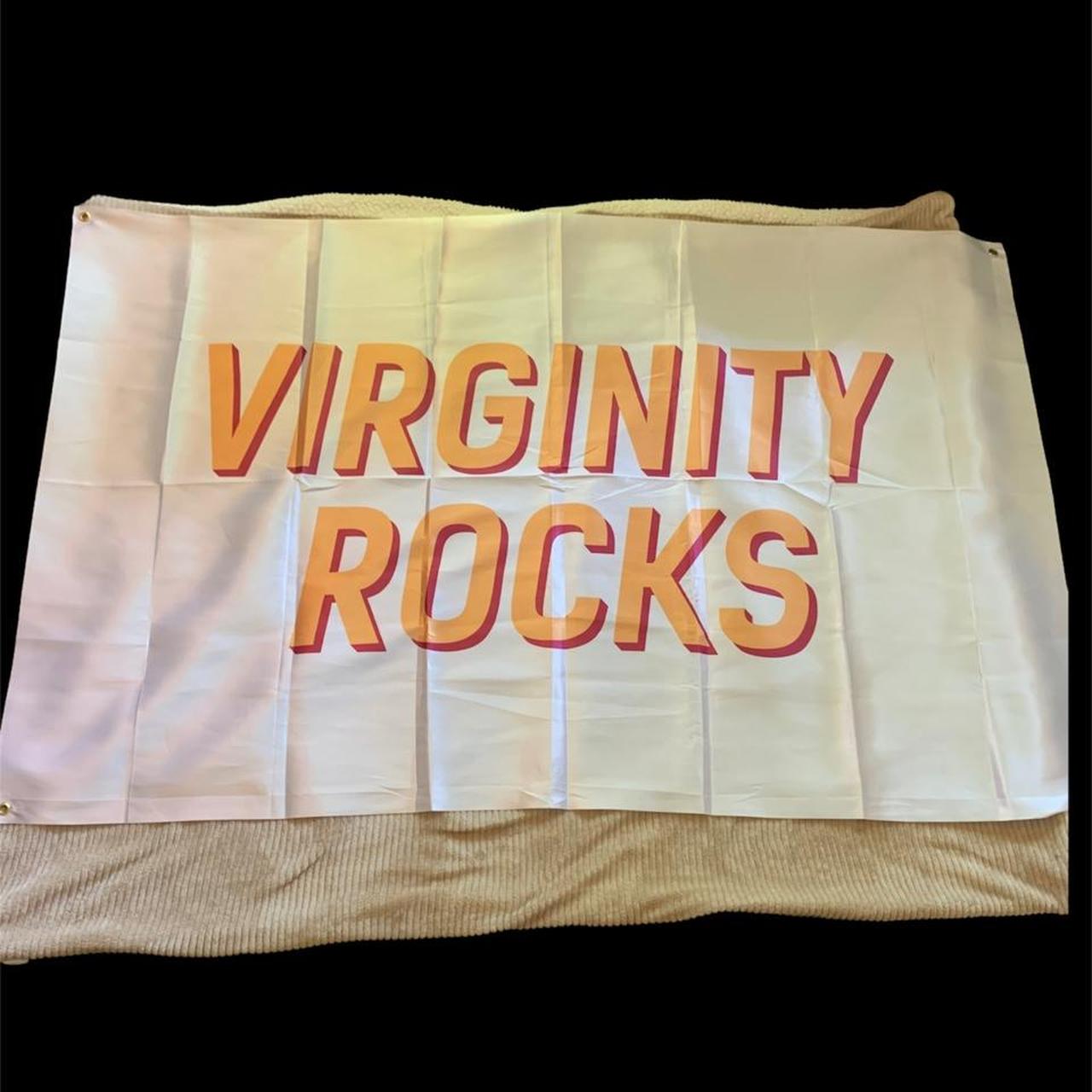 Virginity Rocks Flag! Message me with any questions!... - Depop