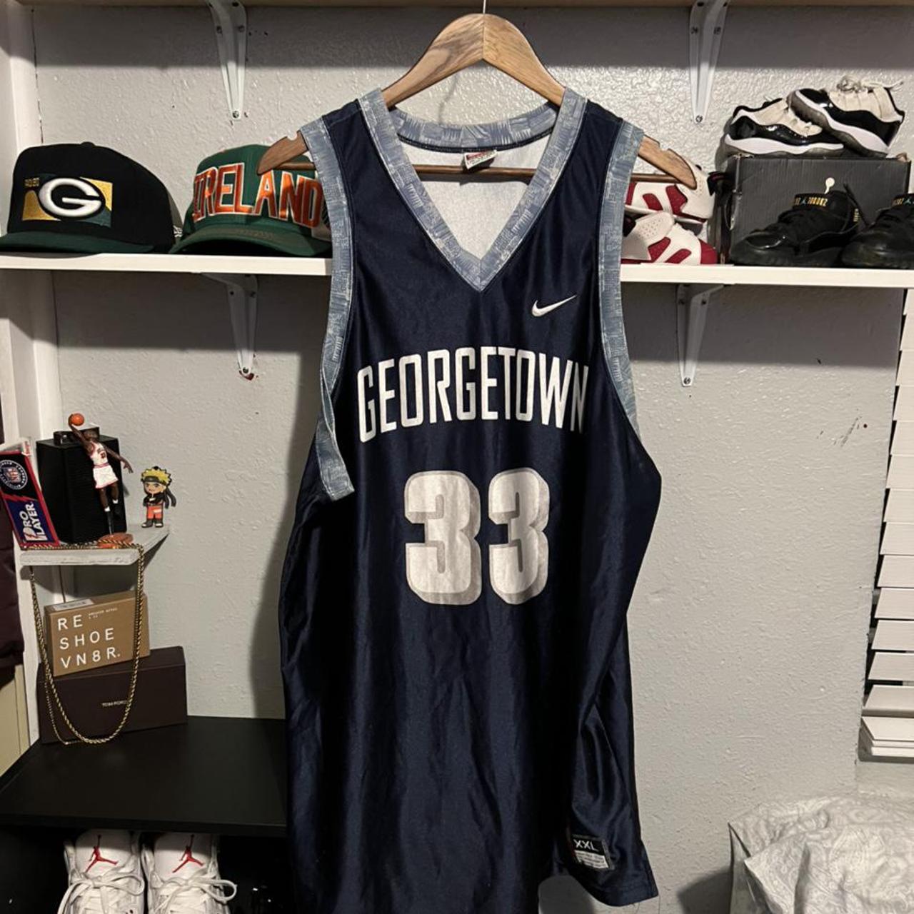 Vintage Nike Georgetown Basketball Jersey Size:... - Depop