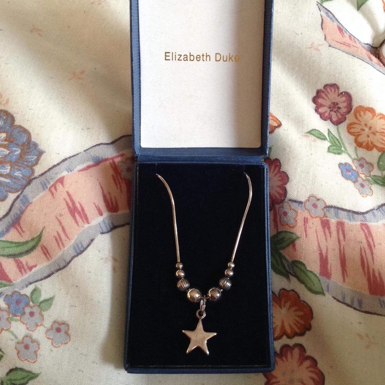 Elizabeth Duke hallmarked sterling silver star bead... - Depop