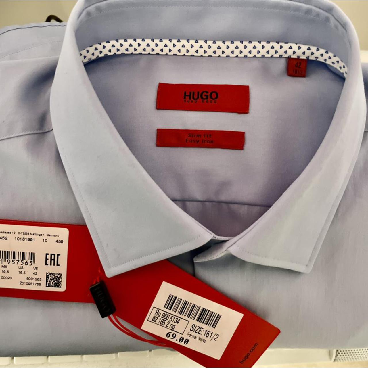 Brand new with tag Hugo Boss 16.5 collar mens shirt.... - Depop