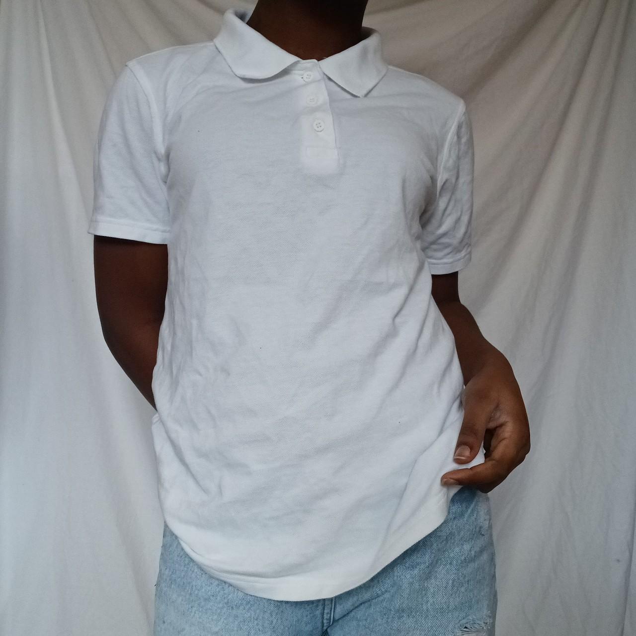 Button Up Collared Polo Tee - used to wear over a... - Depop