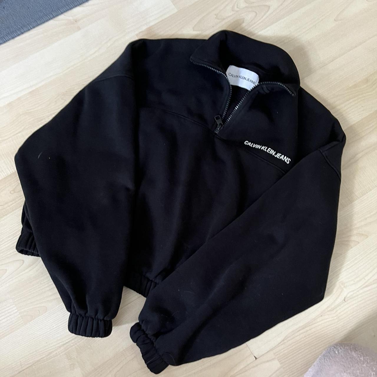 Calvin Klein Women's Black and Pink Jumper | Depop