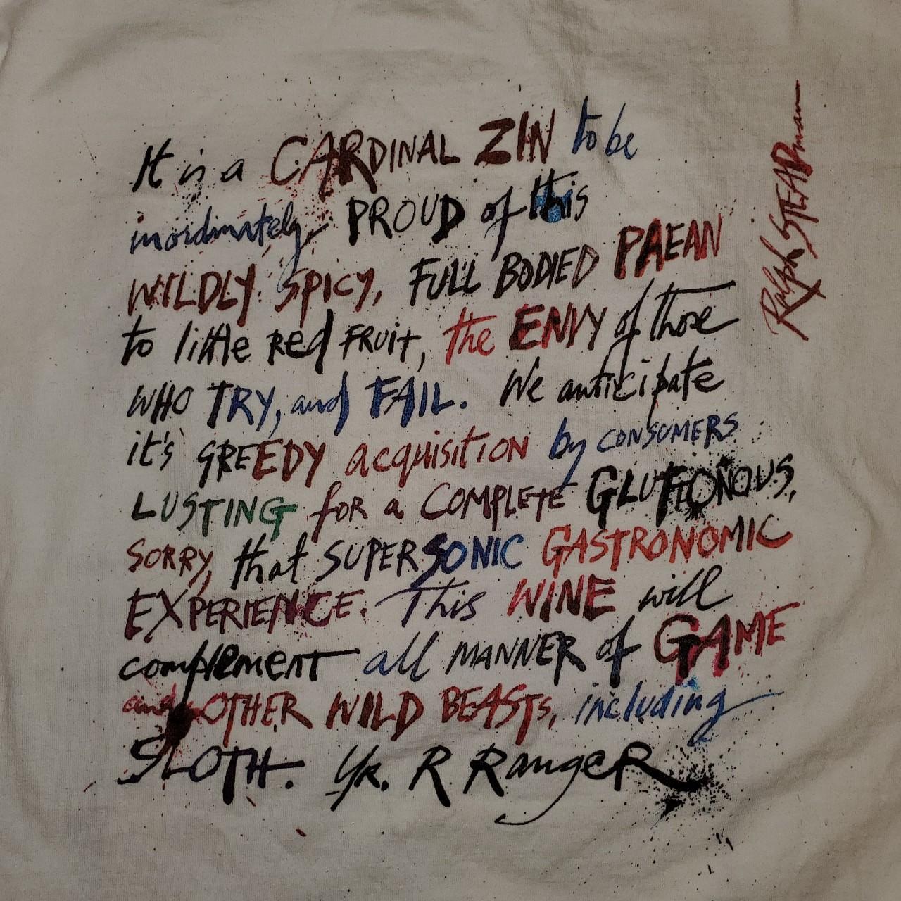 RARE 1995 RALPH STEADMAN CARDINAL ZIN... - Depop