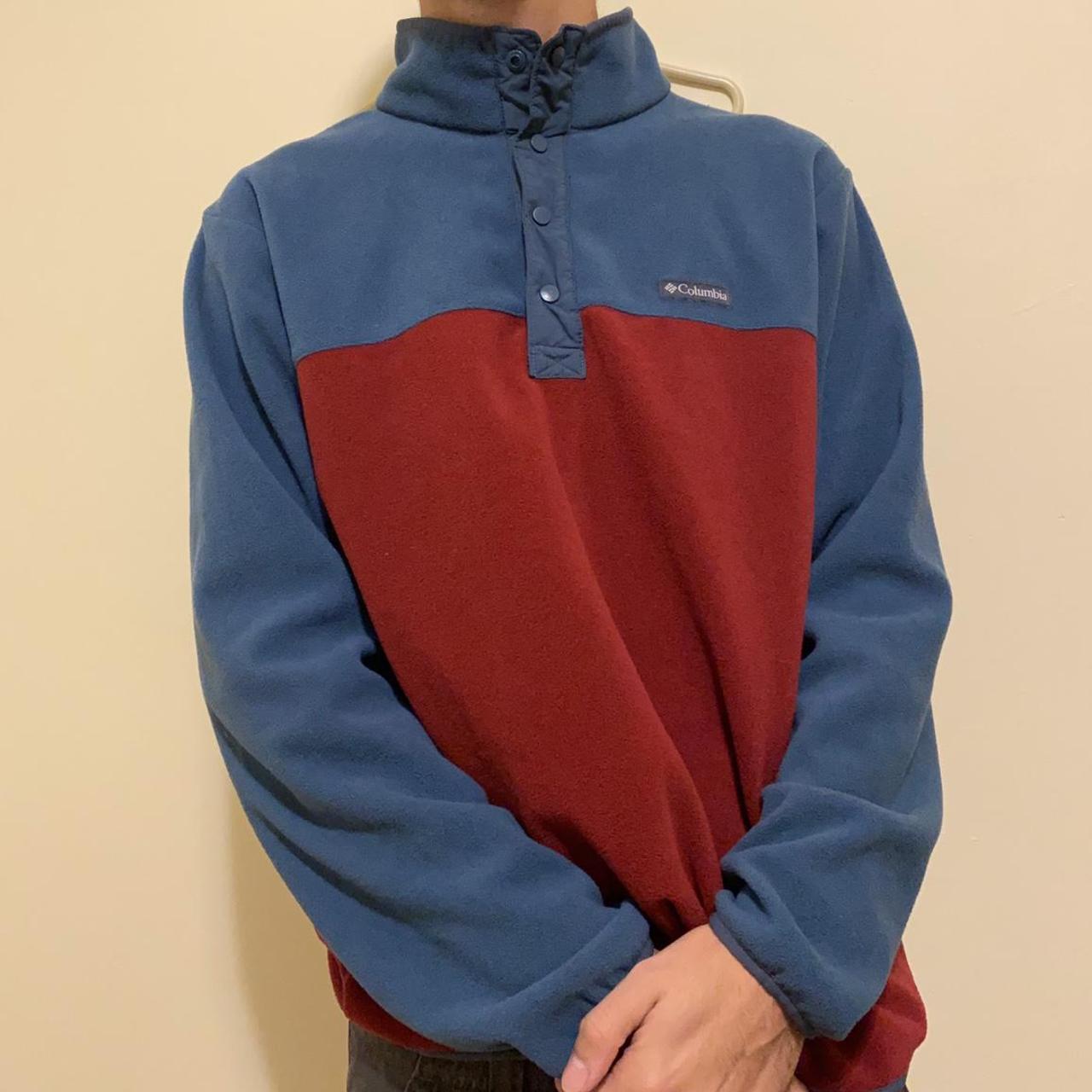 Columbia color block Fleece 👕 Sz: L Great... - Depop