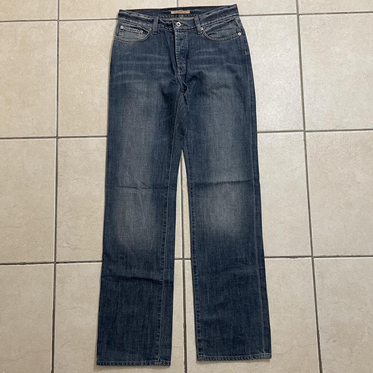 John Varvatos Authentic Fit Blue Denim Jeans Size... - Depop