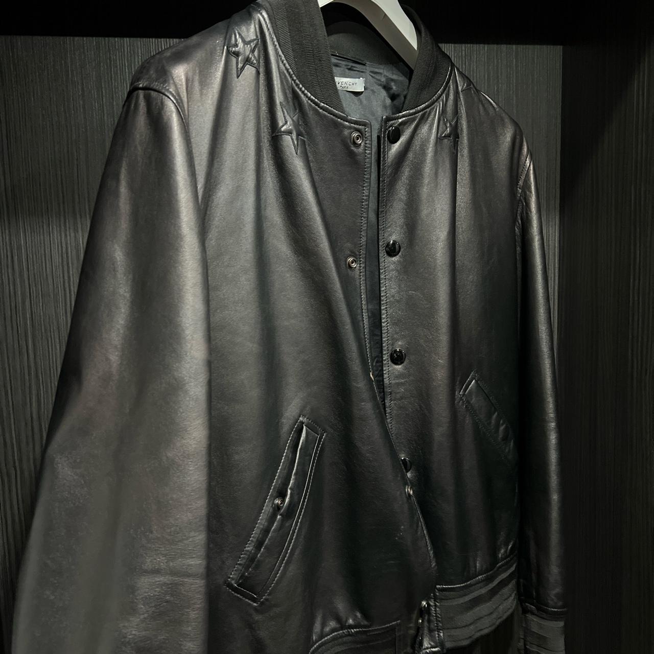 Givenchy star leather jacket bomber style Size... - Depop