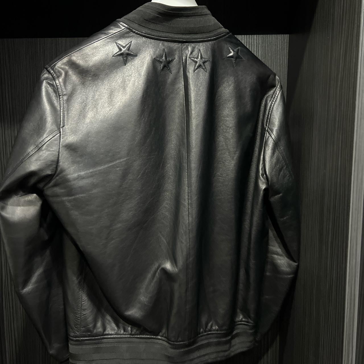 Givenchy star leather jacket bomber style Size... - Depop