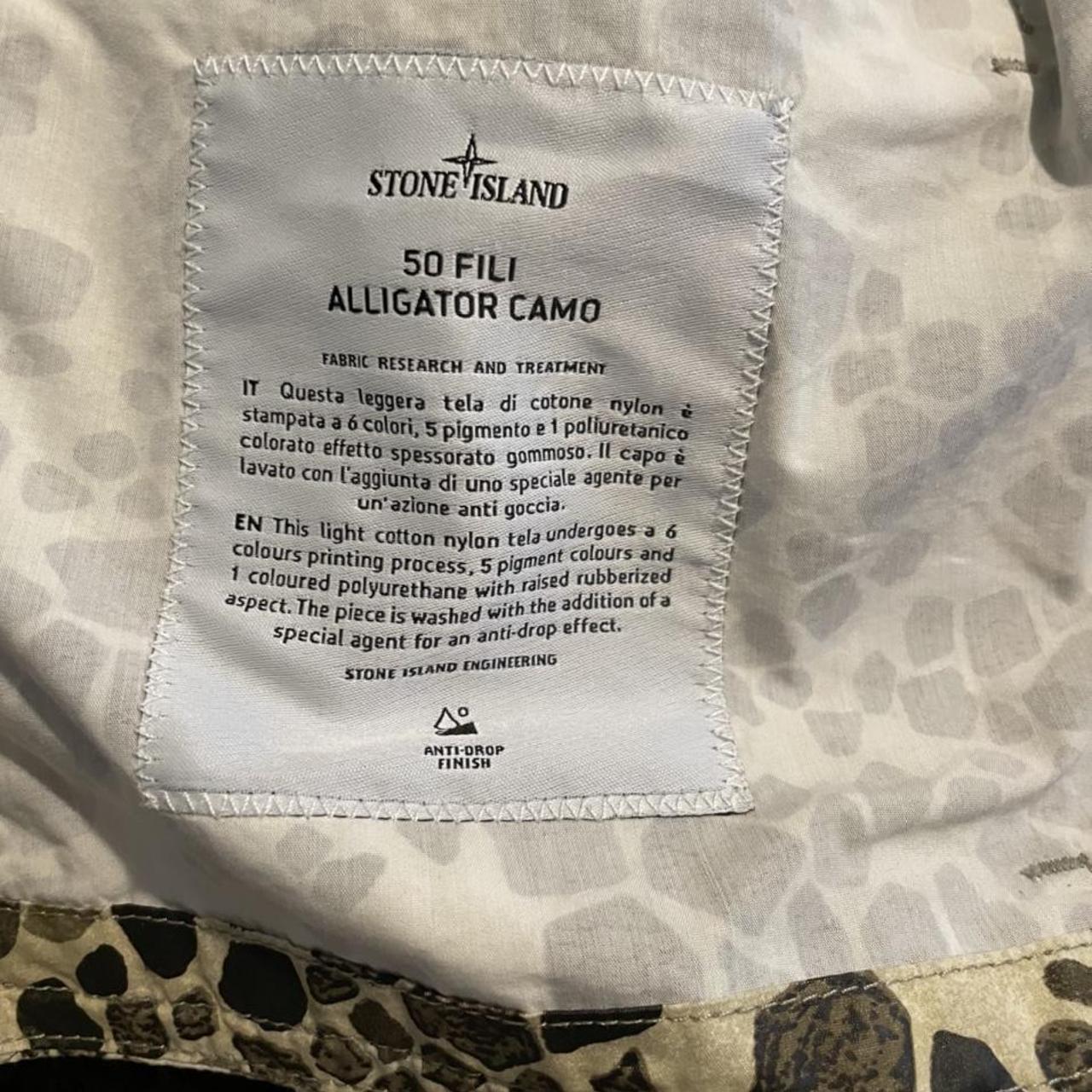 Stone island alligator camo jacket Size medium... - Depop