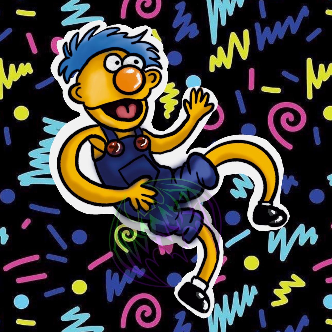 Yellow and Blue Stickers | Depop