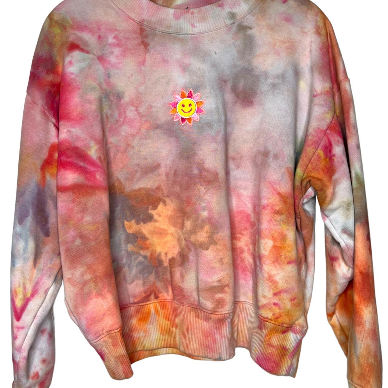 Upcycled with dye & patch- Patch sewn on with wacky... - Depop