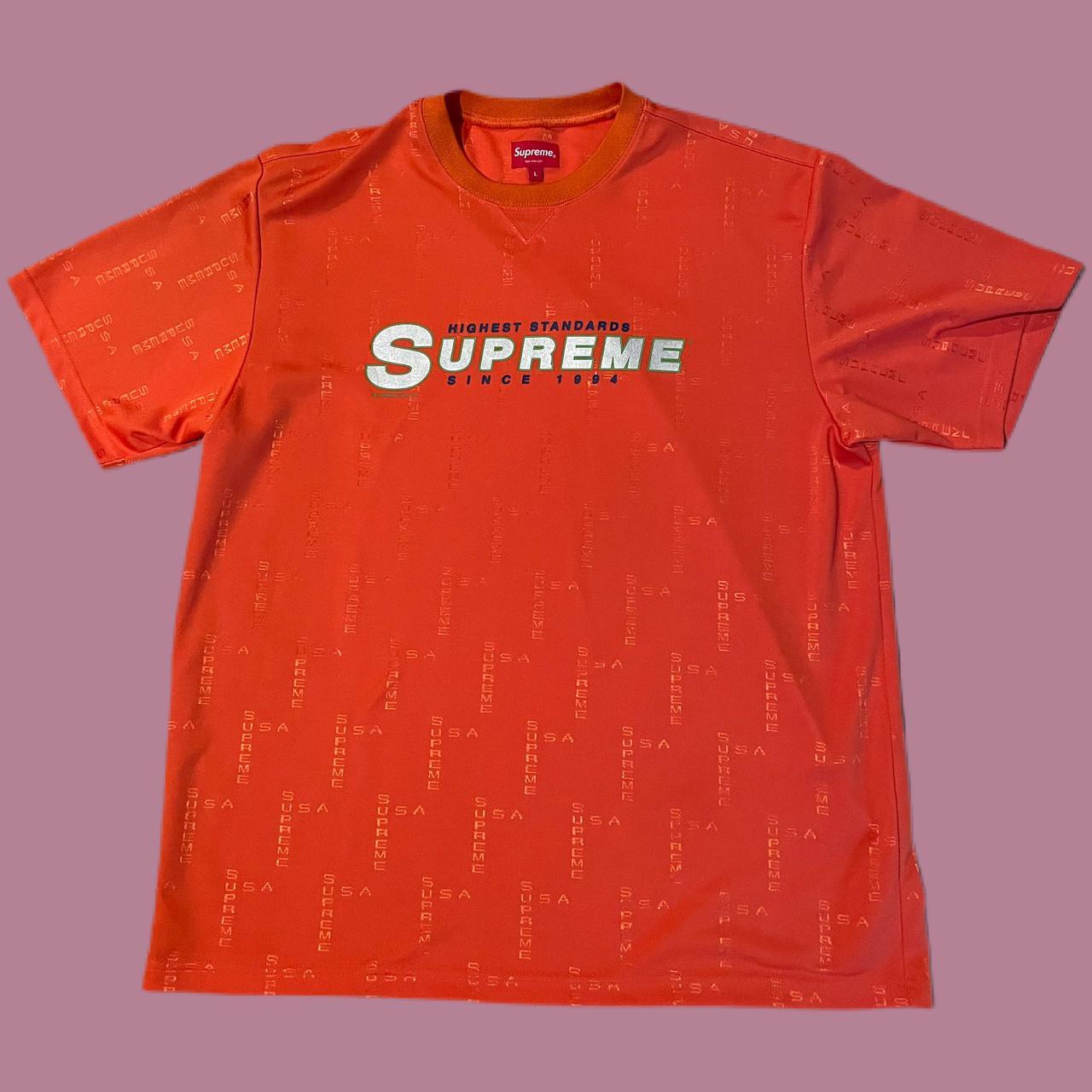 Supreme Men's Orange T-shirt | Depop