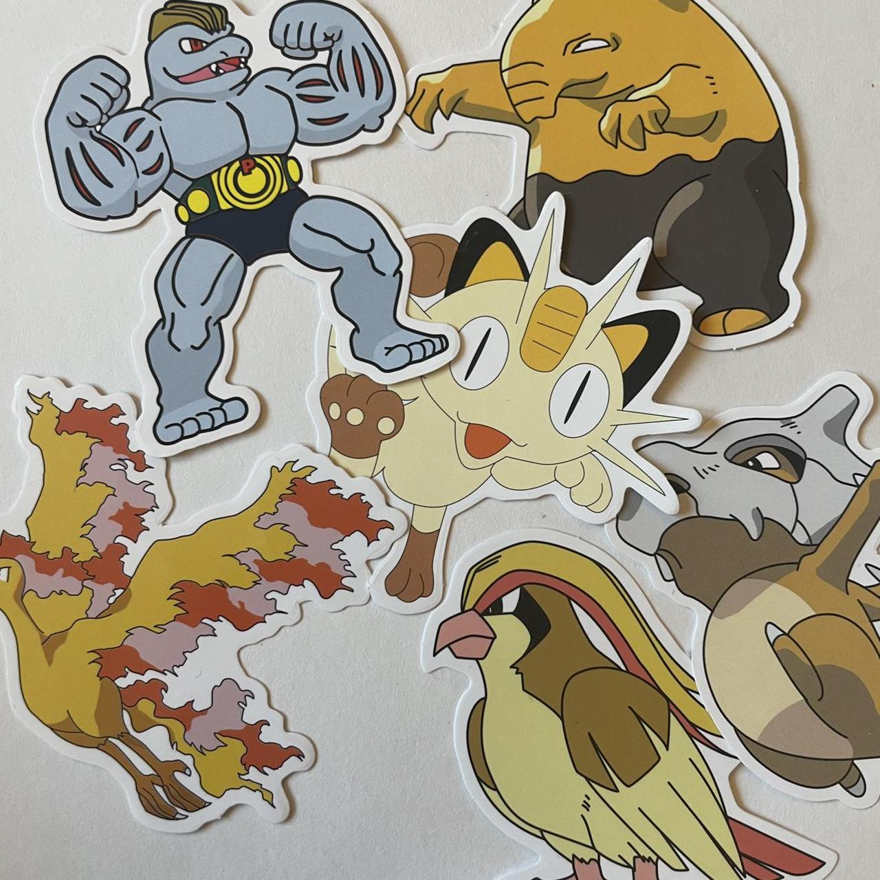 ⚡ 𝓅𝑜𝓀𝑒𝓂𝑜𝓃 𝓈𝓉𝒾𝒸𝓀𝑒𝓇 𝓈𝑒𝓉 ⚡ -6 stickers in... - Depop