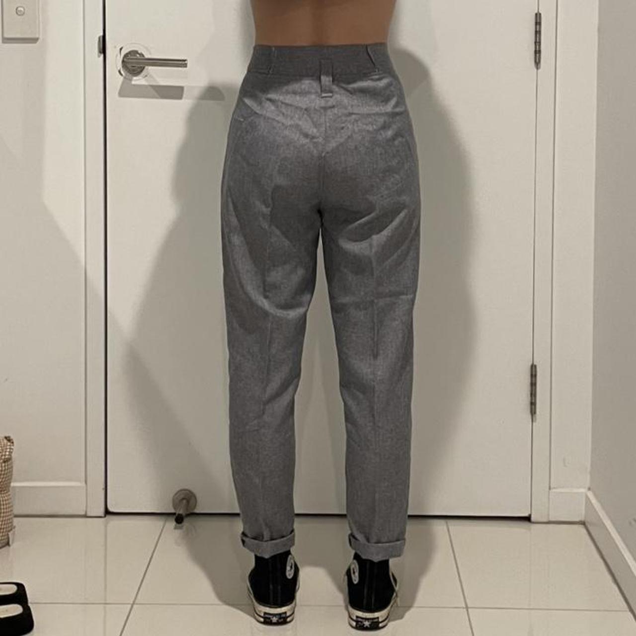 Grey slacks Can be worn dressed/casual Worn... - Depop