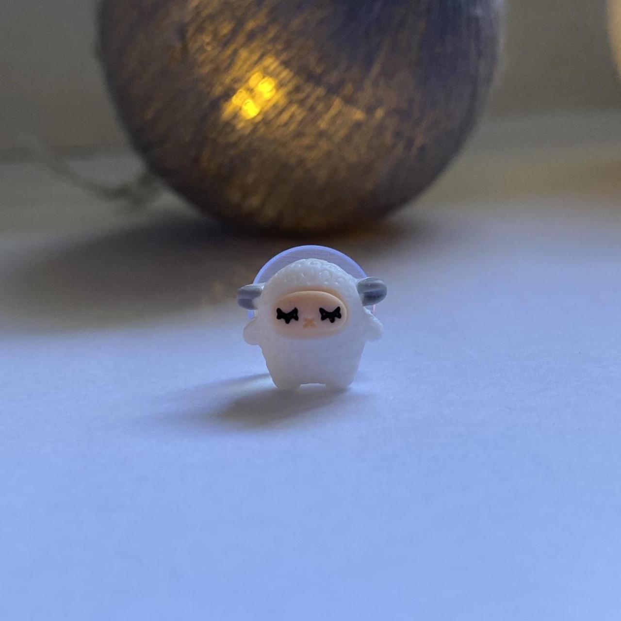 Tiny sheep croc jibbitz. Customise your crocs with... - Depop