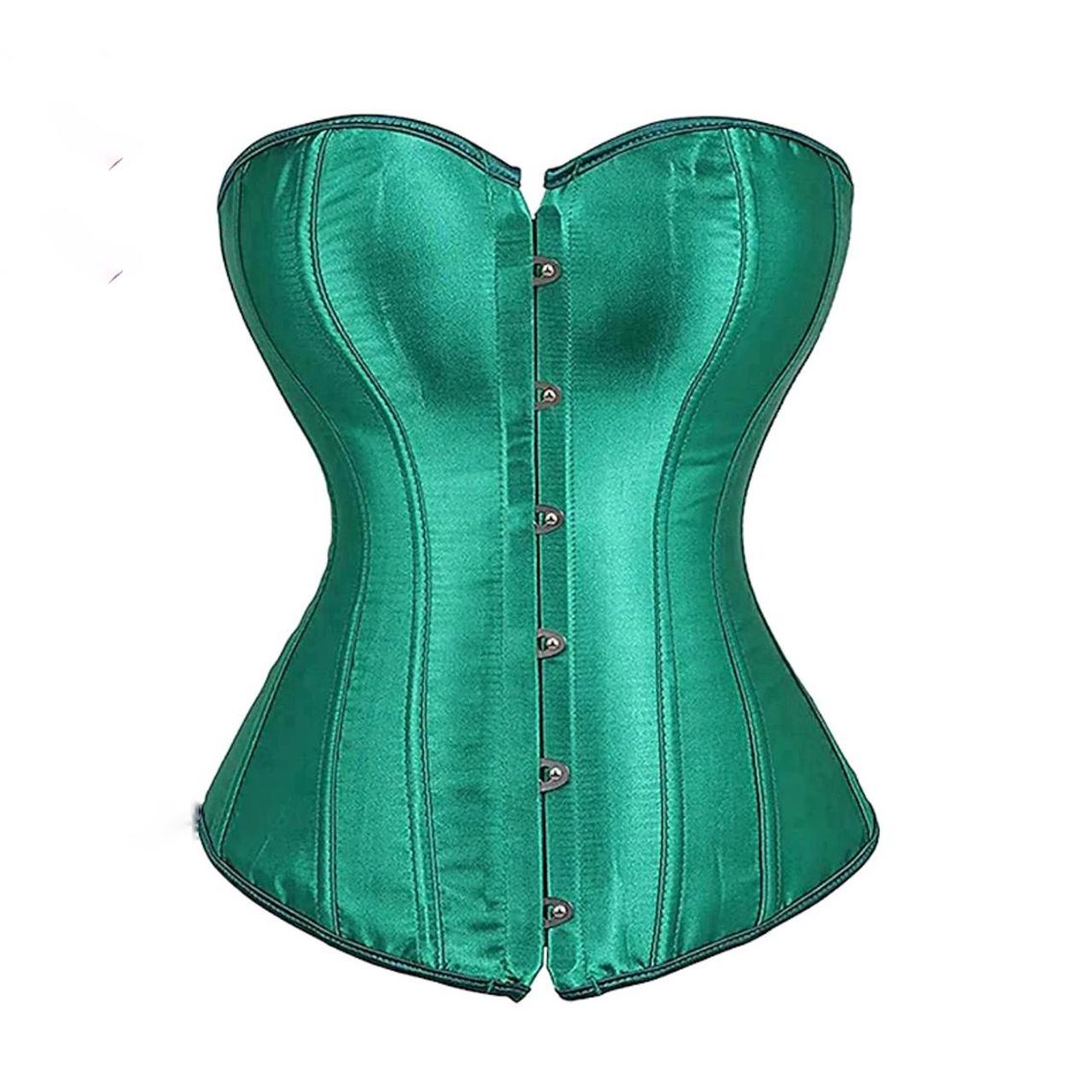 Green Corset Great For Halloween Poison Ivy Tinker Depop