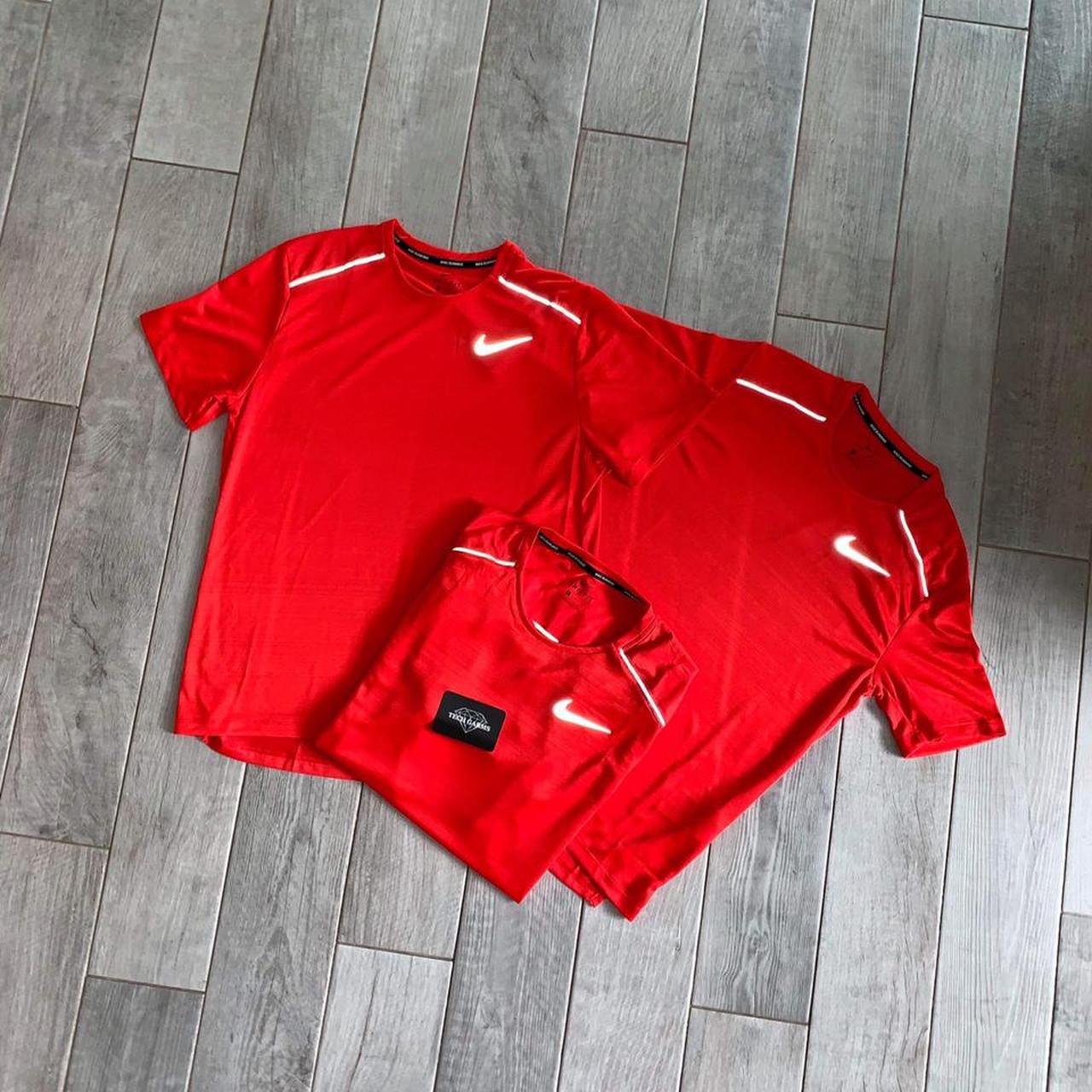 Red Nike miler tees Limited sizes available ... - Depop