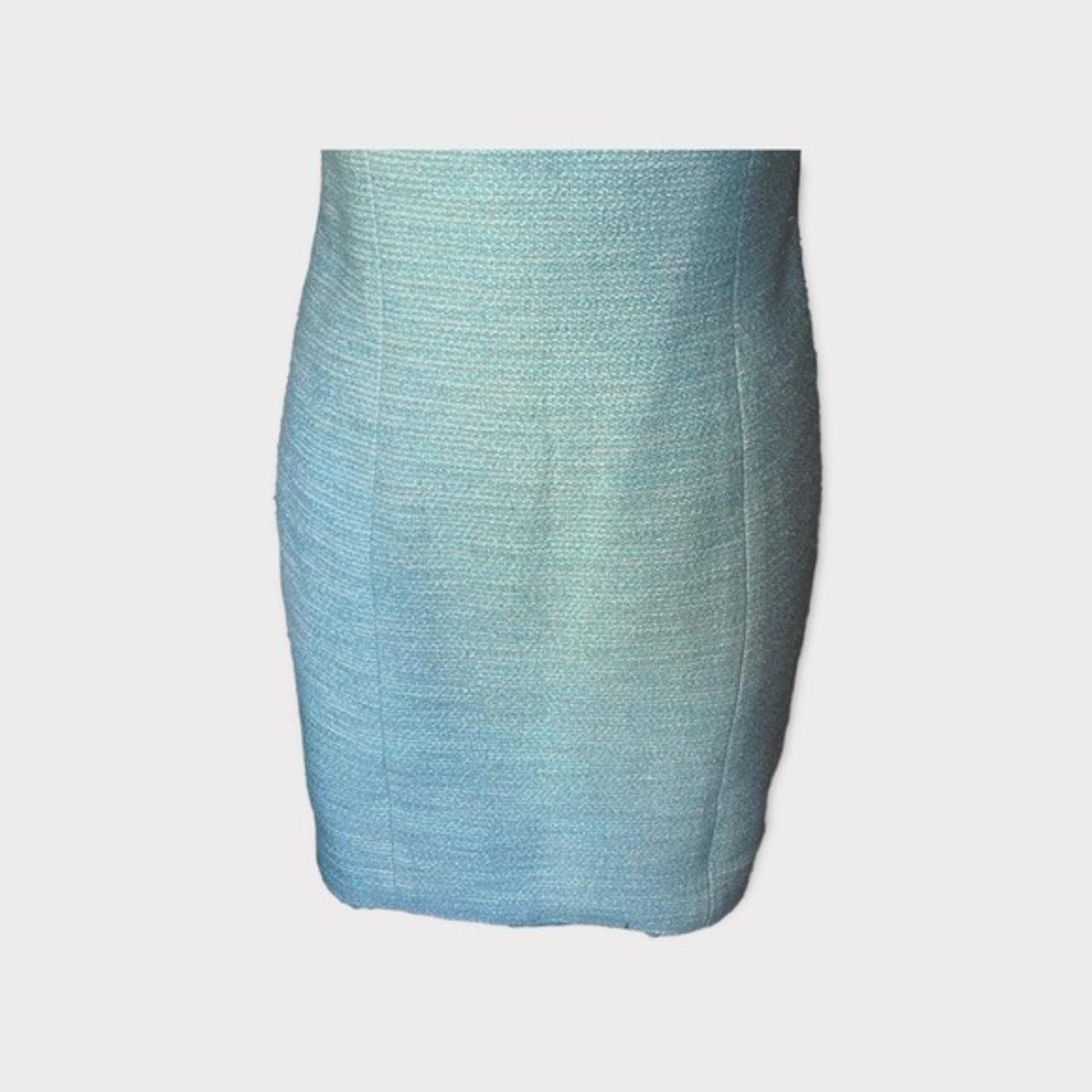 Talbots Light Blue Tweed Sheath Dress 4p Like Depop