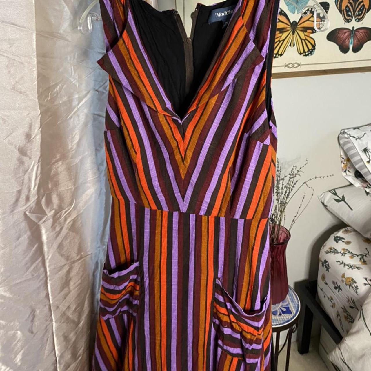 Vintage ModCloth striped dress :) Perfect to be... - Depop