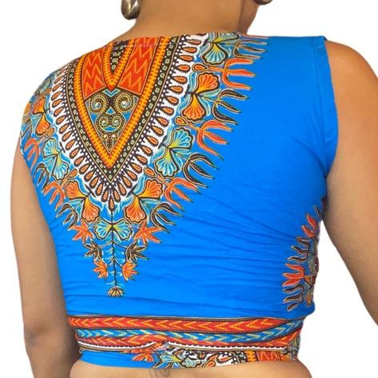 African wrap top. Tribal. Bright colors. Maybe... - Depop