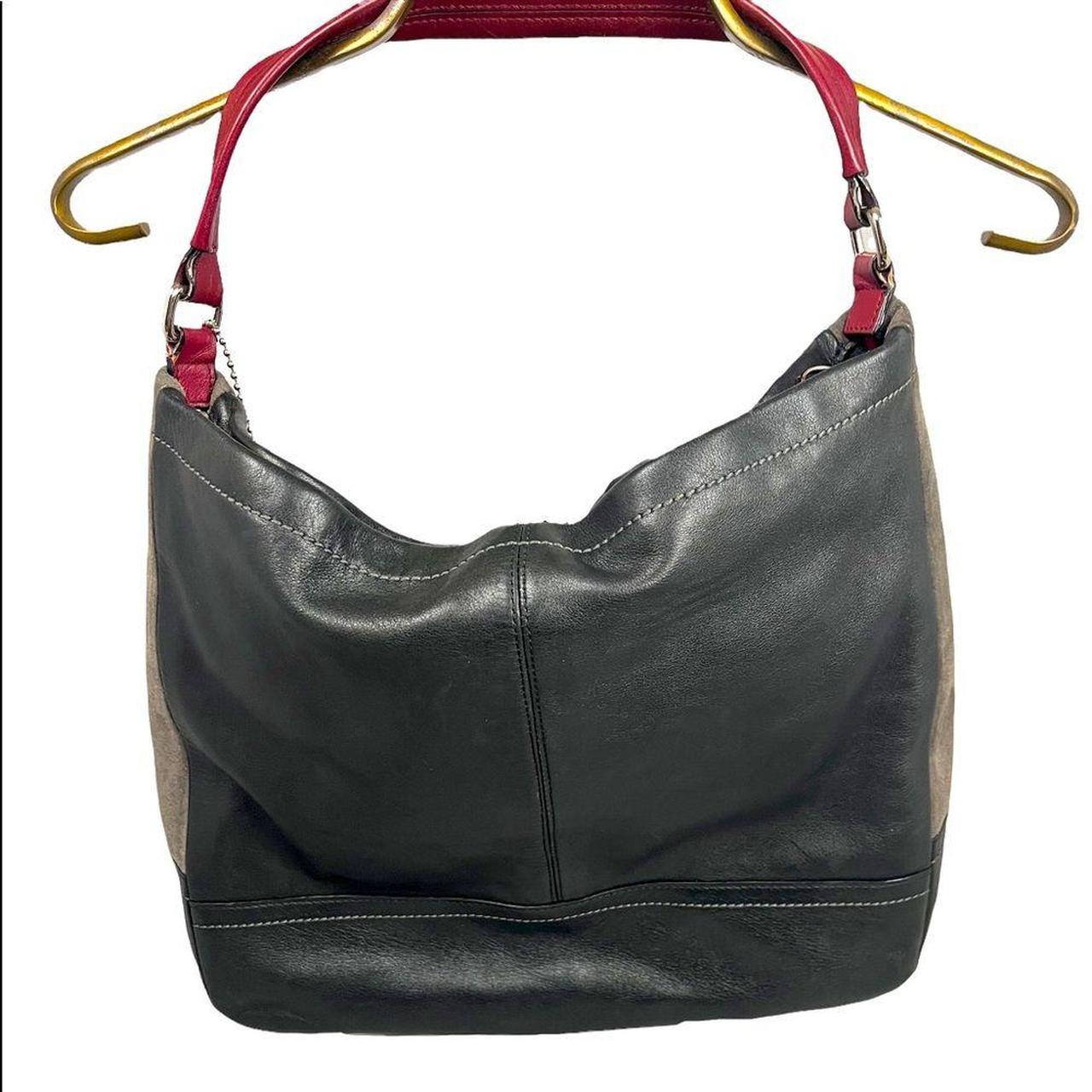 This gorgeous tri-color Coach Park quilted leather... - Depop