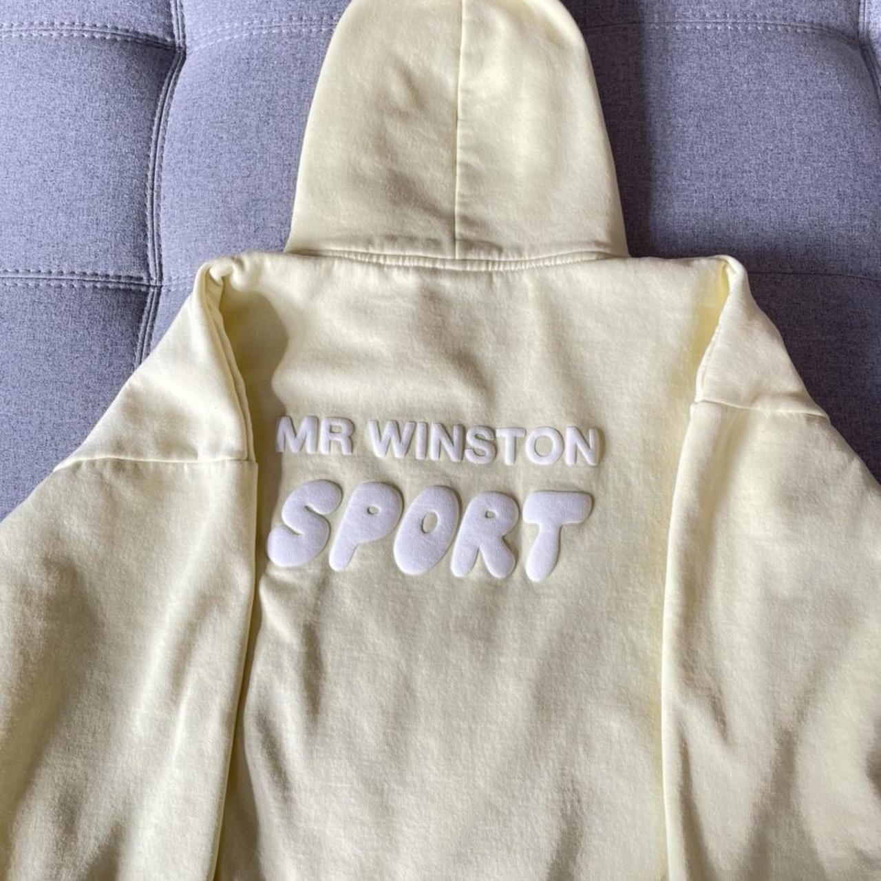 Mr Winston Co - Puff Hooded Sweat (Yellow)... - Depop