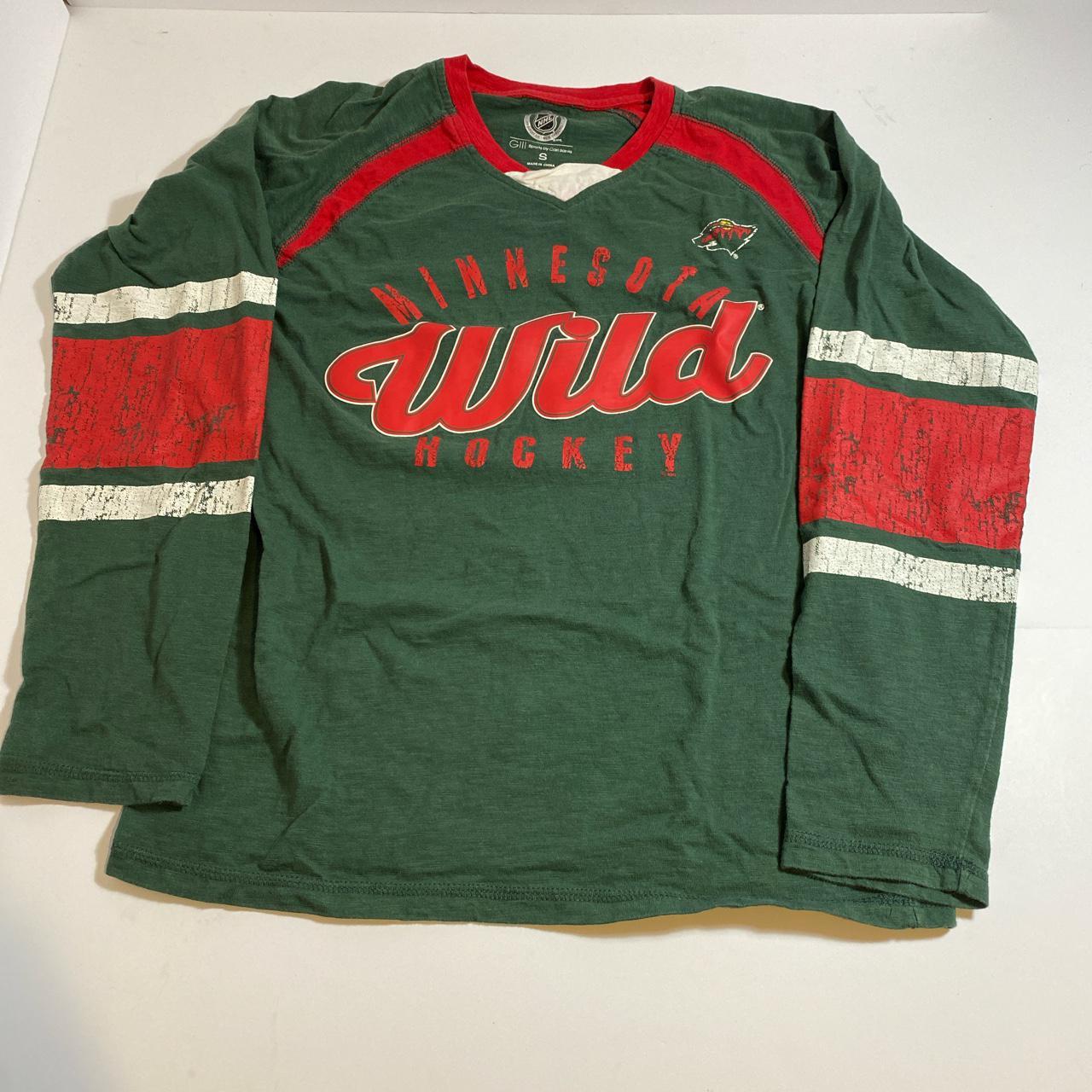 Retro Minnesota Wild Hockey Shirt/Jersey... - Depop