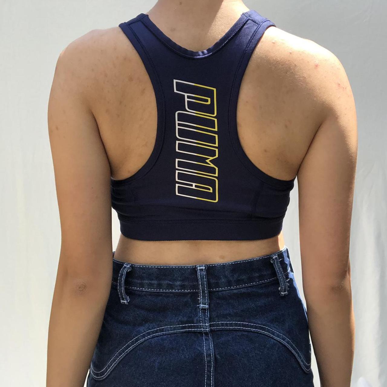 Puma Women's Blue and Navy Vest | Depop
