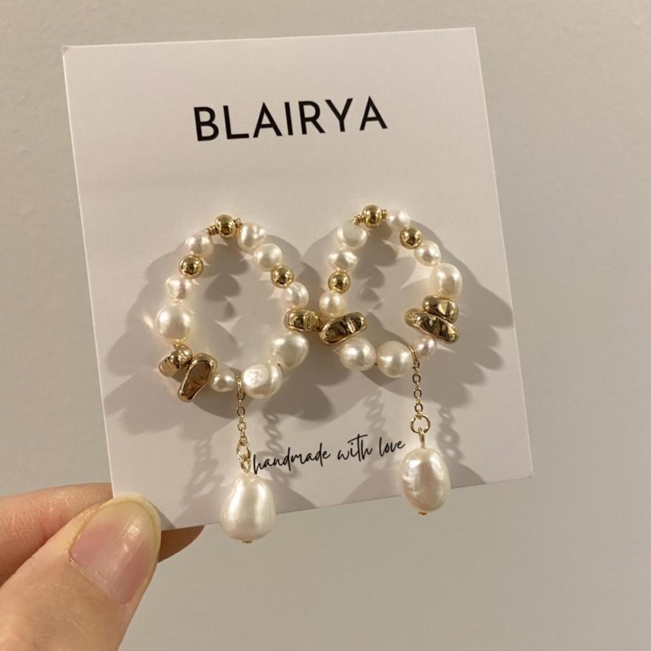 Pearl loop earrings 🤍 Details: - Material: 18k gold... - Depop