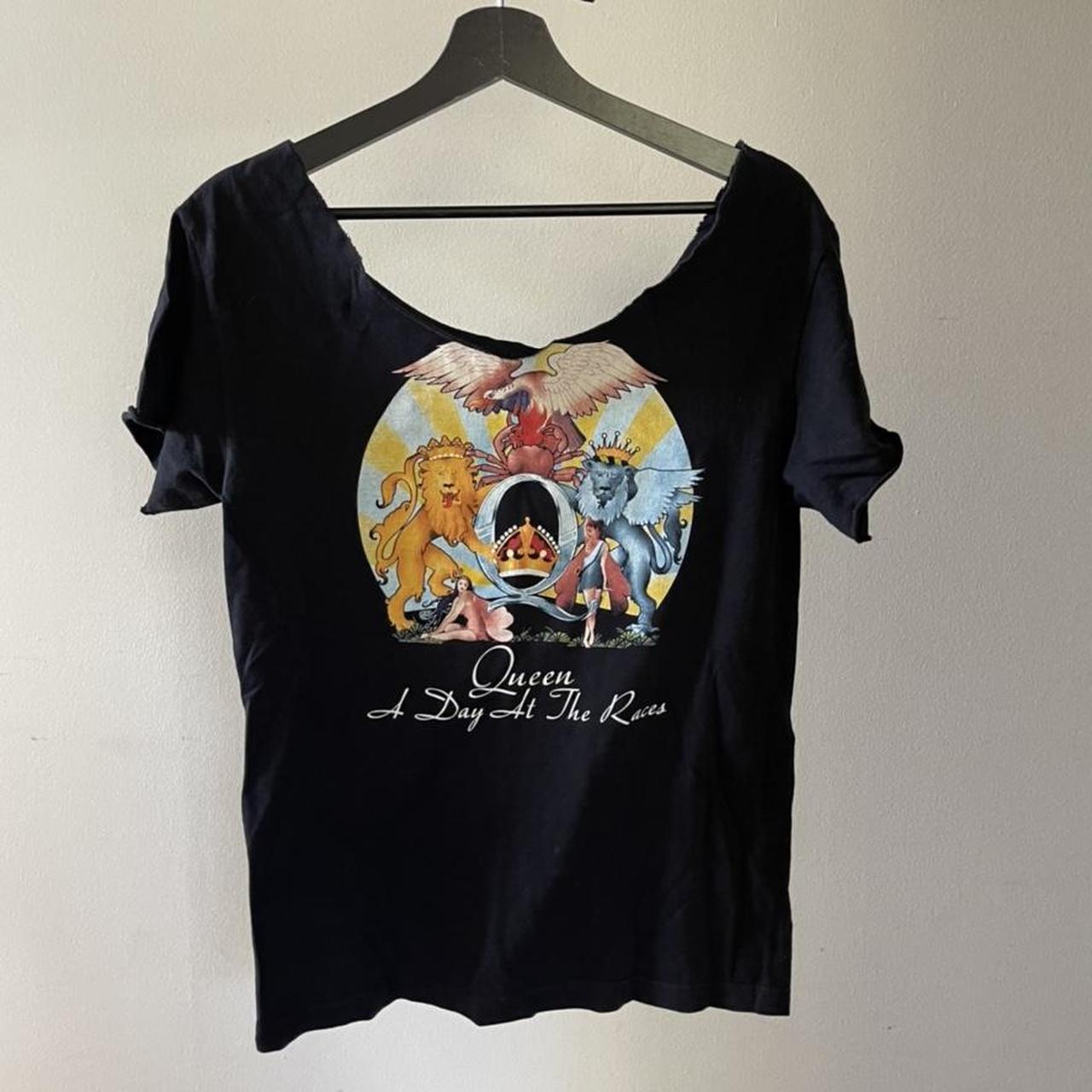 Queen “Night At the Opera” black oversized... - Depop