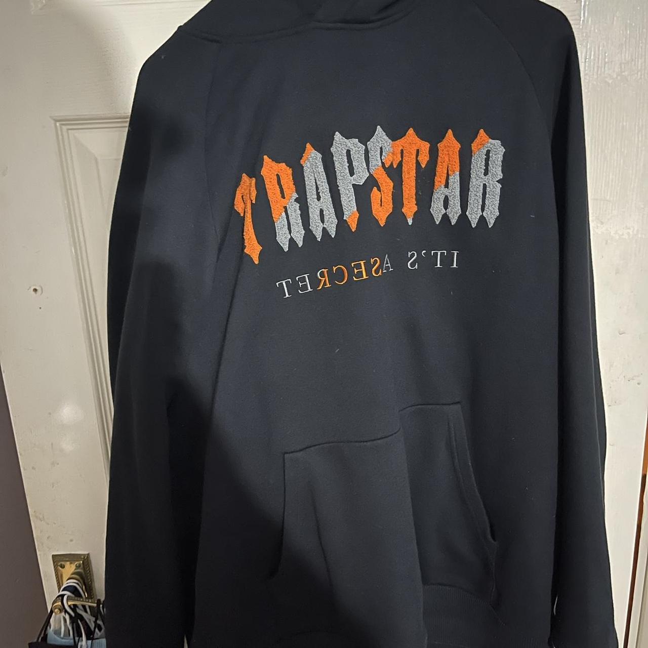 Trapstar Chenille Decoded Orange Revolution... - Depop