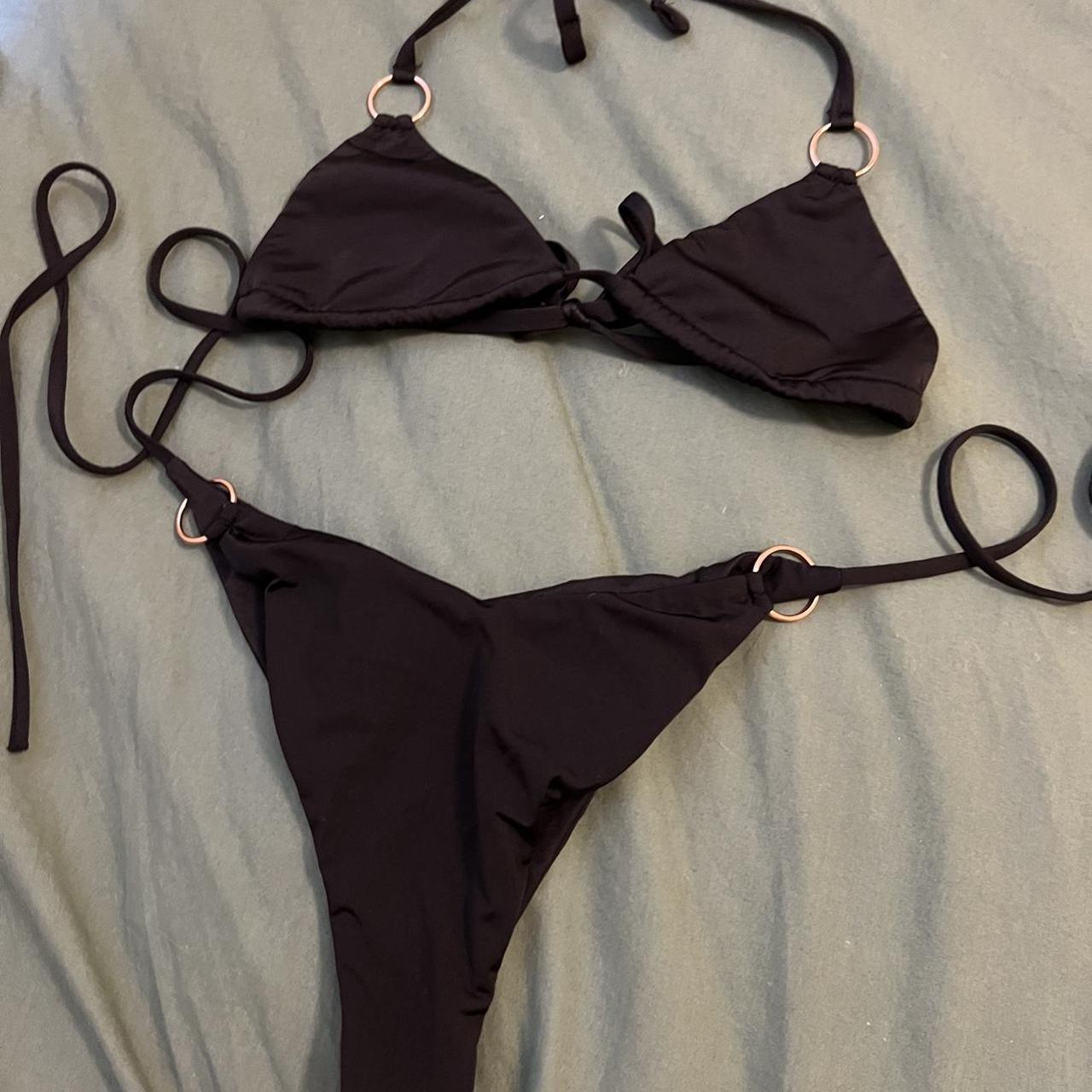 Calzedonia Intimissimi Black Triangle Top Wrap... - Depop