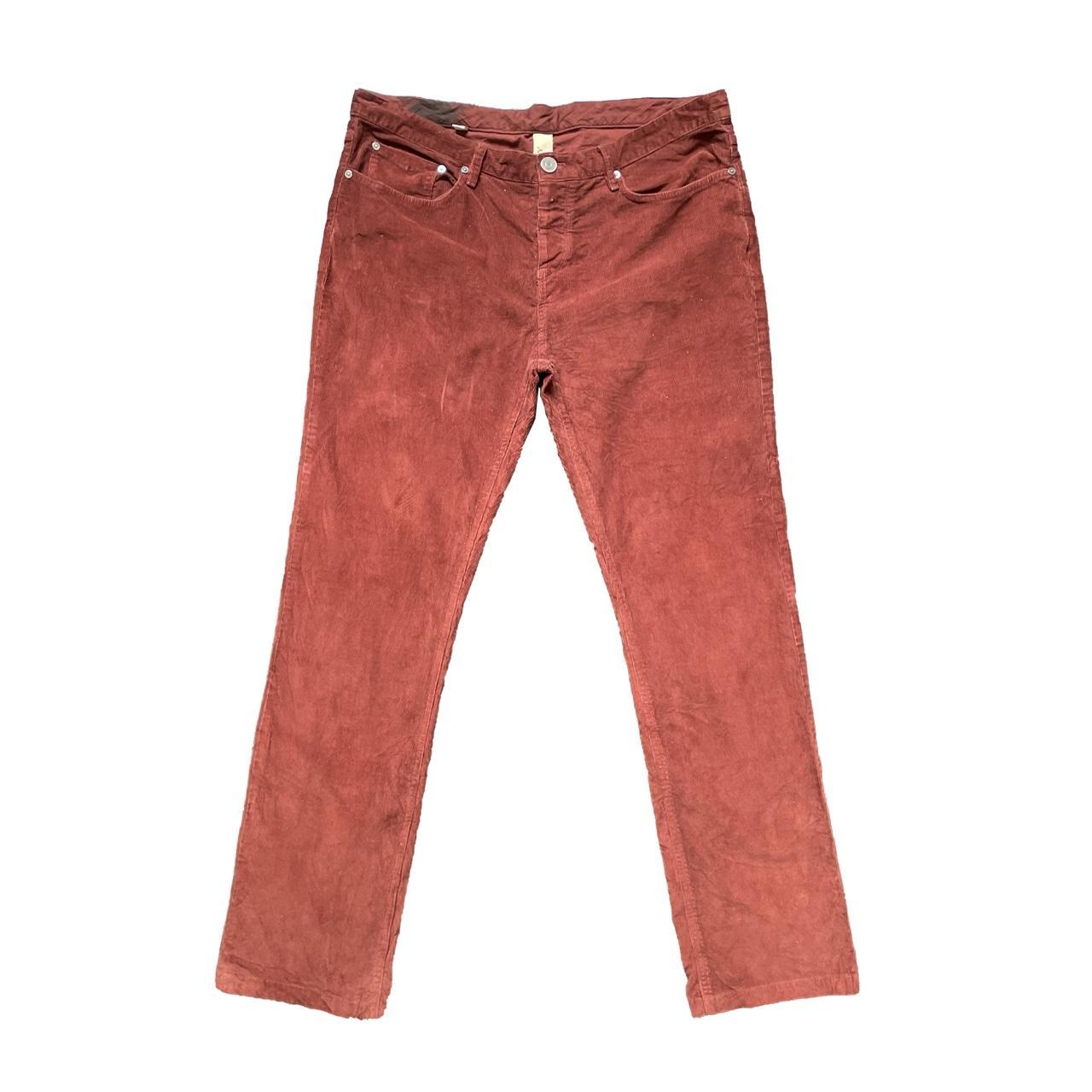 Burberry corduroy trousers - 36” Deep red coloured... - Depop