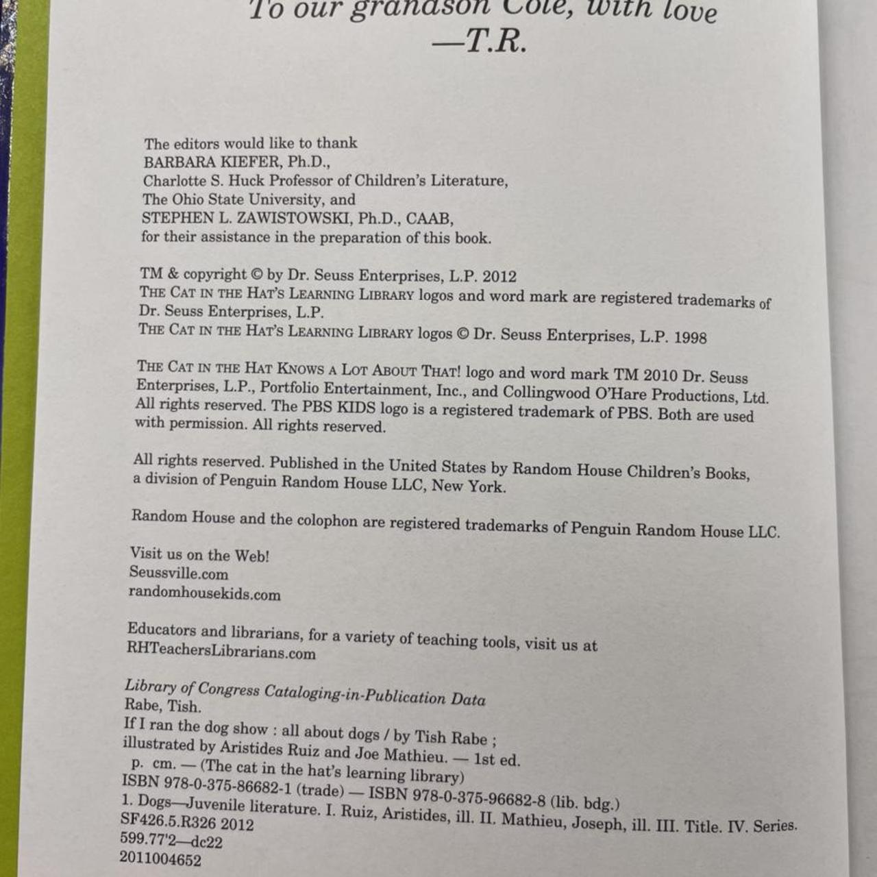 Dr. Seuss If I Ran The Dog Show All About Dogs... - Depop