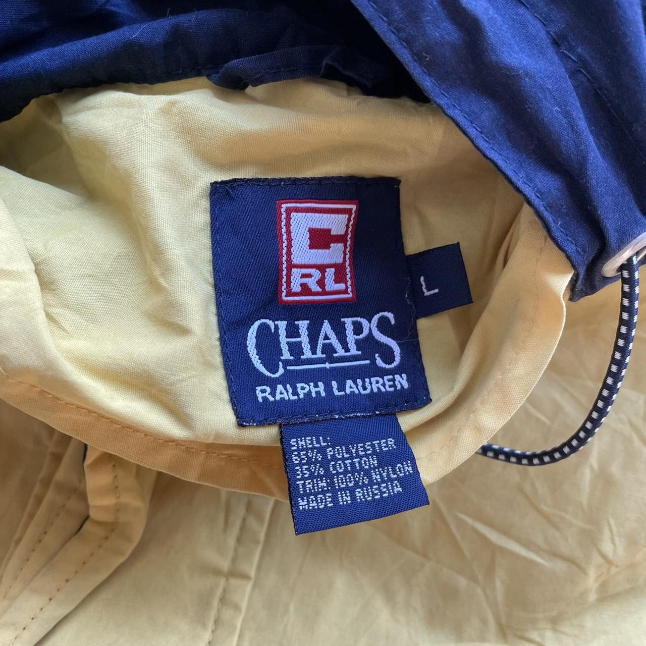 Chaps x Ralph Lauren vintage yellow windbreaker very... - Depop