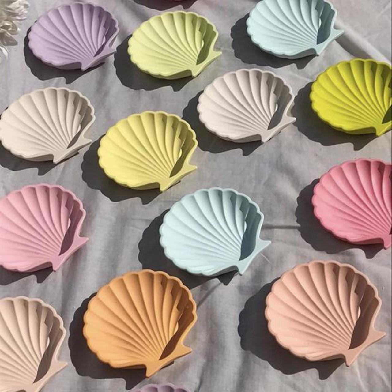 Handmade shell trays for accessories... - Depop