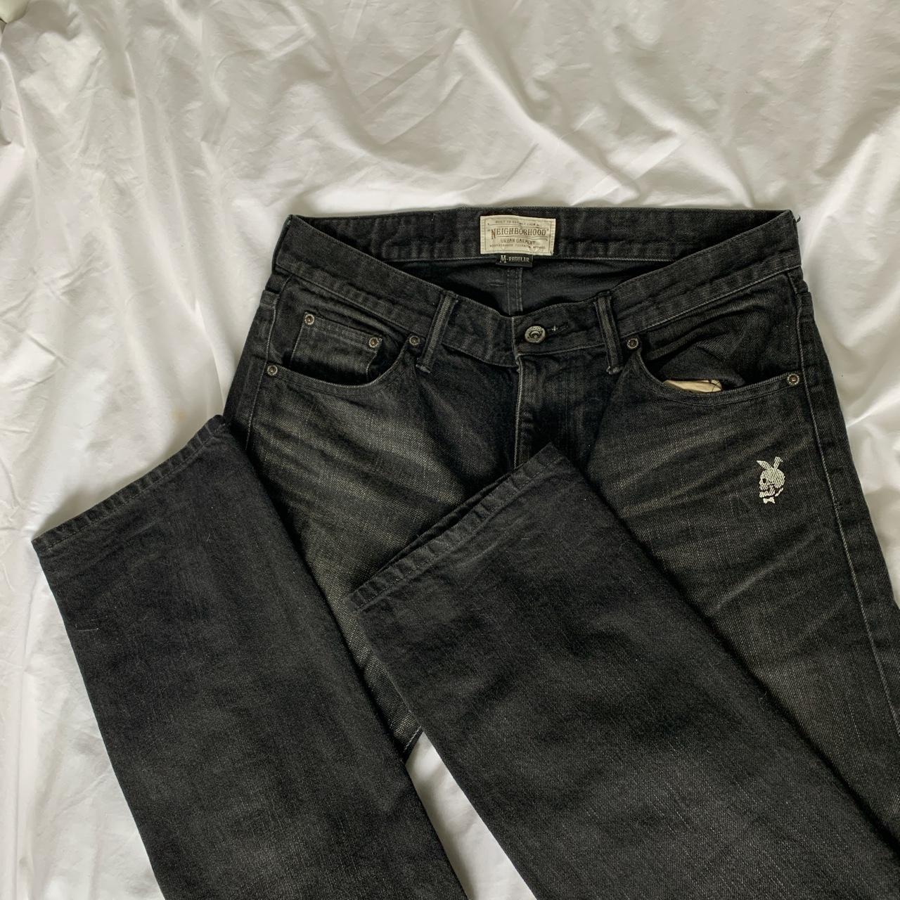Neighbourhood Black Washed Slim fit/skinny... - Depop