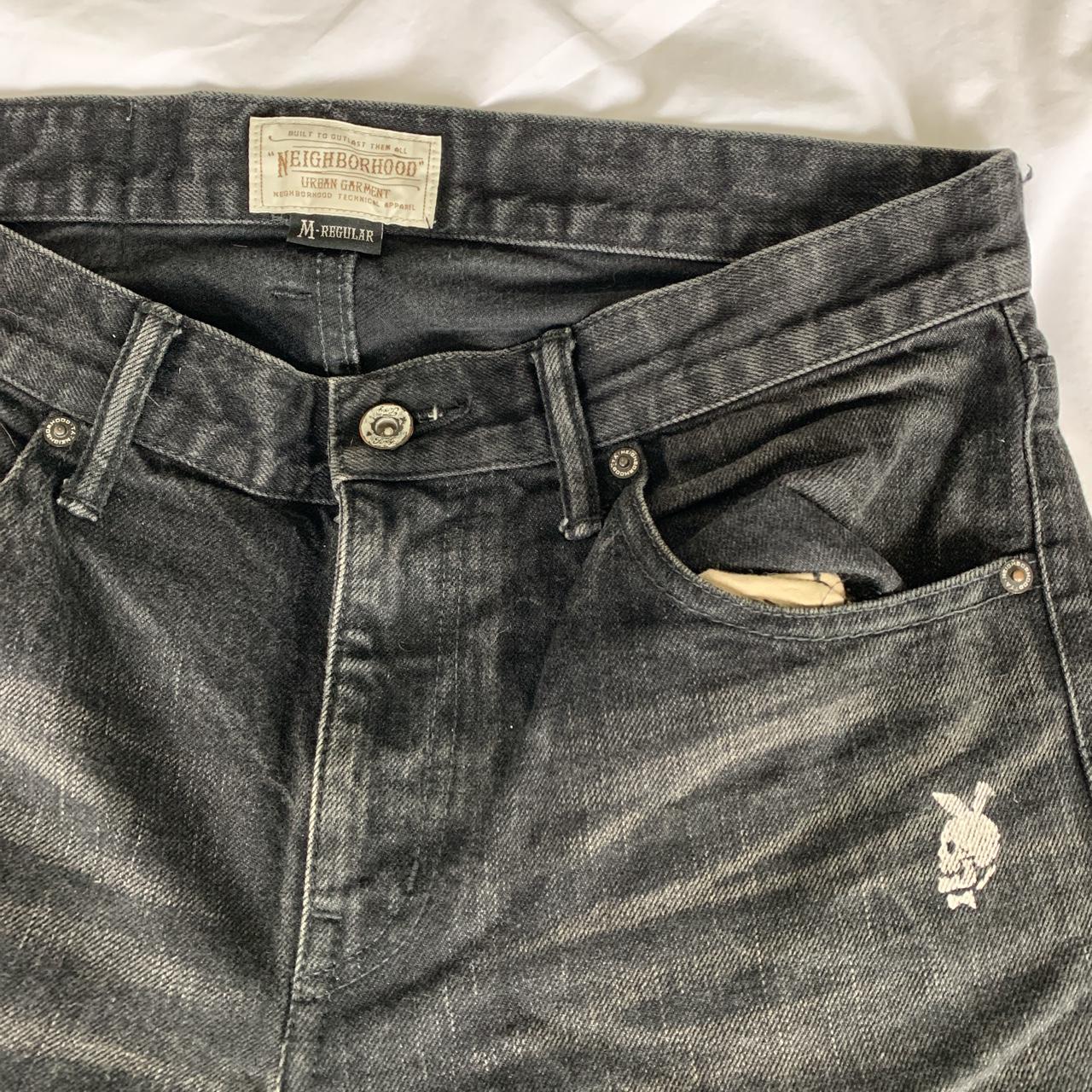 Neighbourhood Black Washed Slim fit/skinny... - Depop