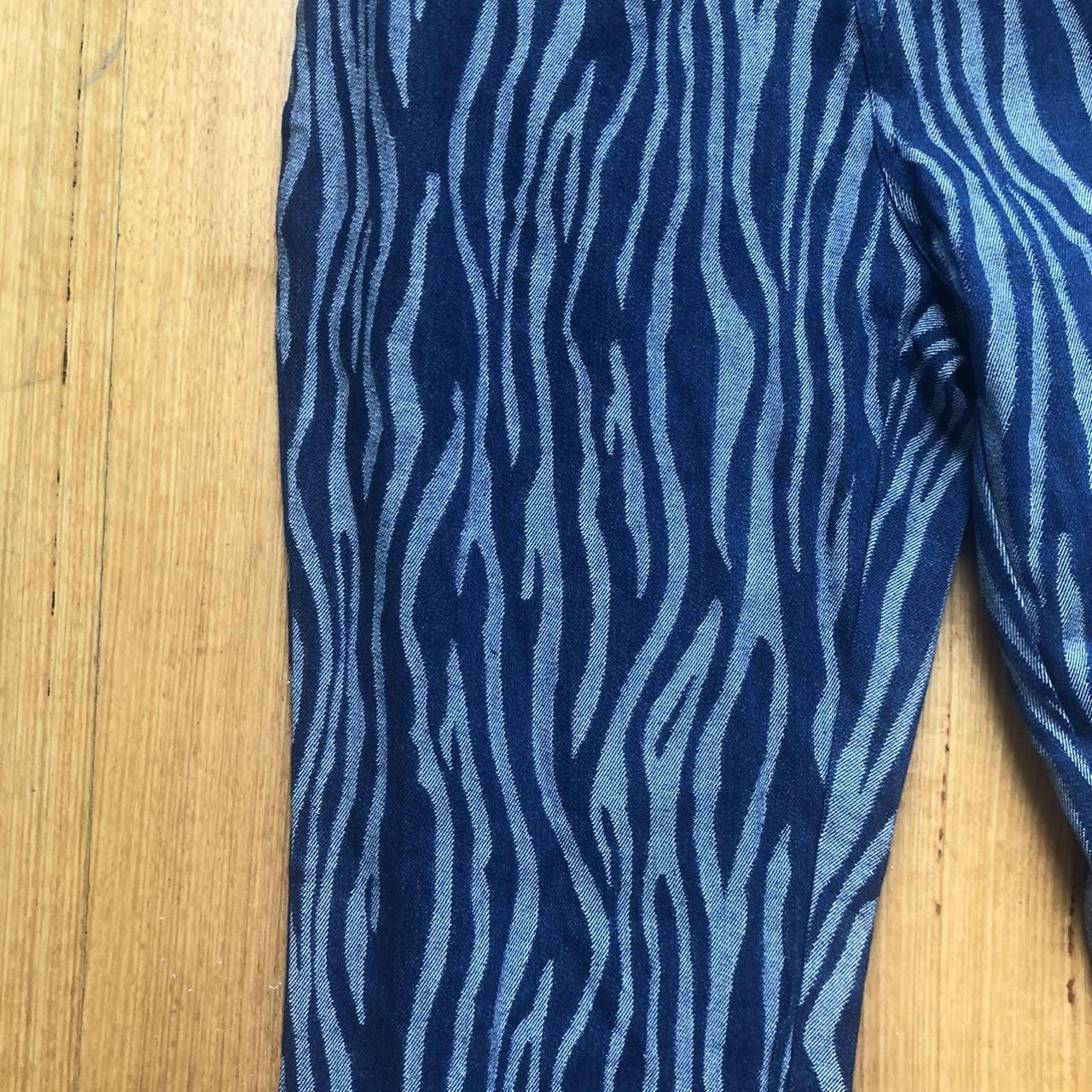 💠the cutest print jeans 💠 Navy blue with an almost... - Depop