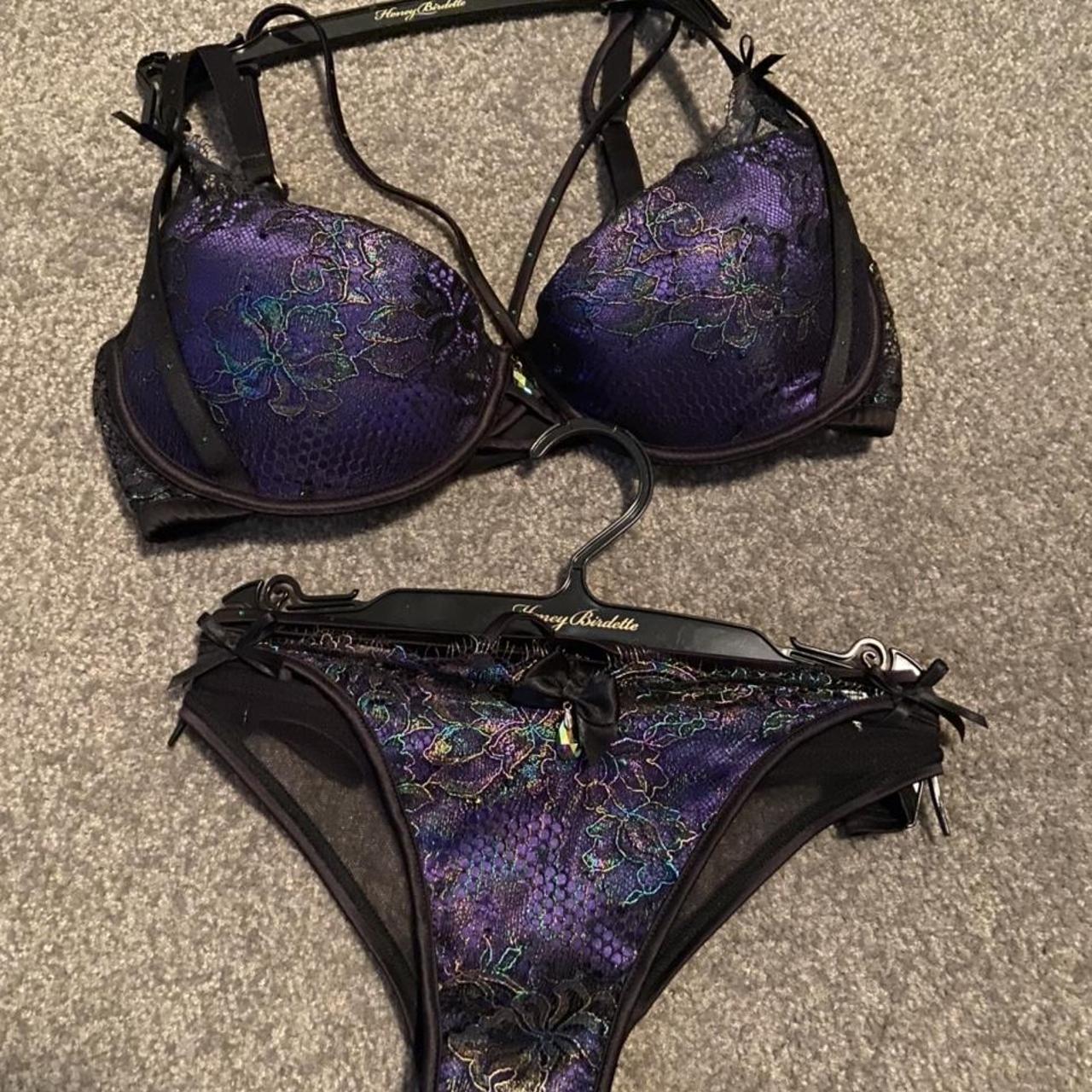 12E Honey Birdette: Priscilla Rainbow and Brief M - Depop