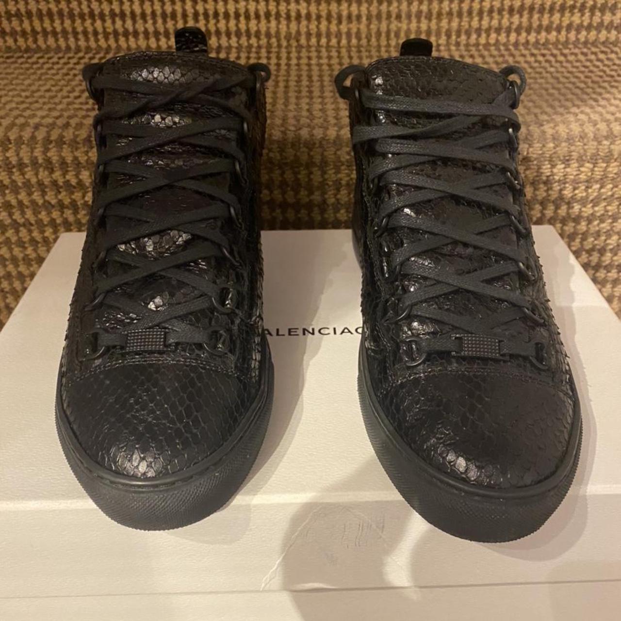 Rare Balenciaga Arena Python Snake Skin Black , size... - Depop