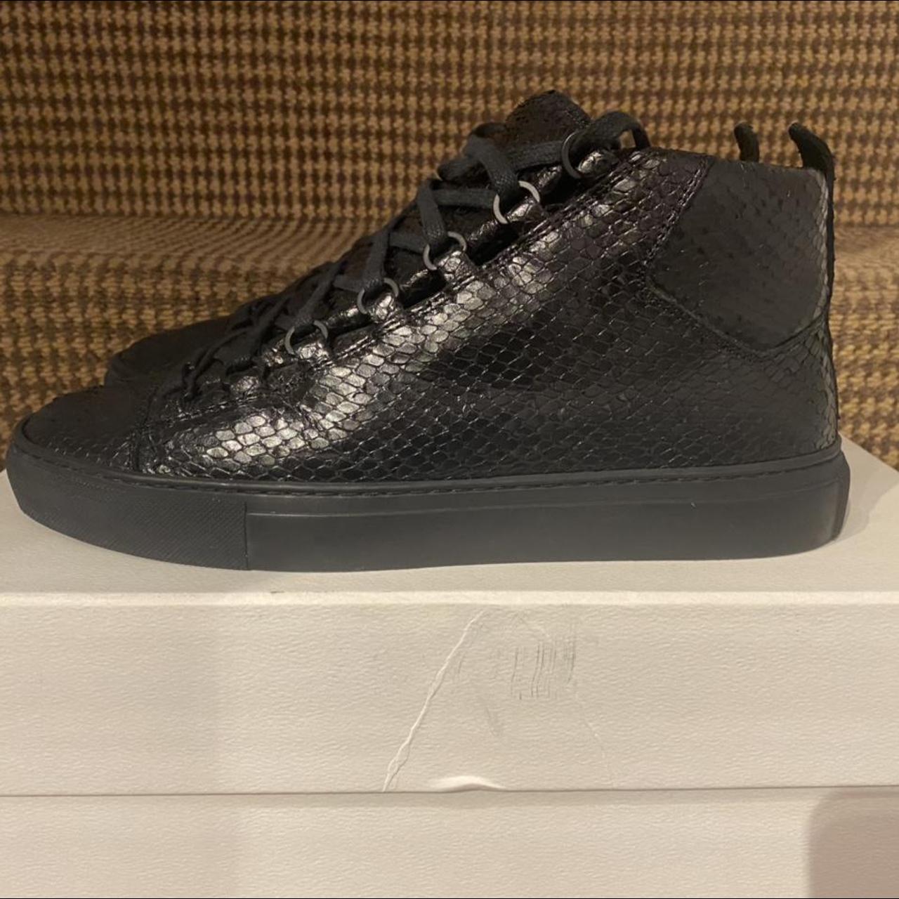 Rare Balenciaga Arena Python Snake Skin Black , size... - Depop