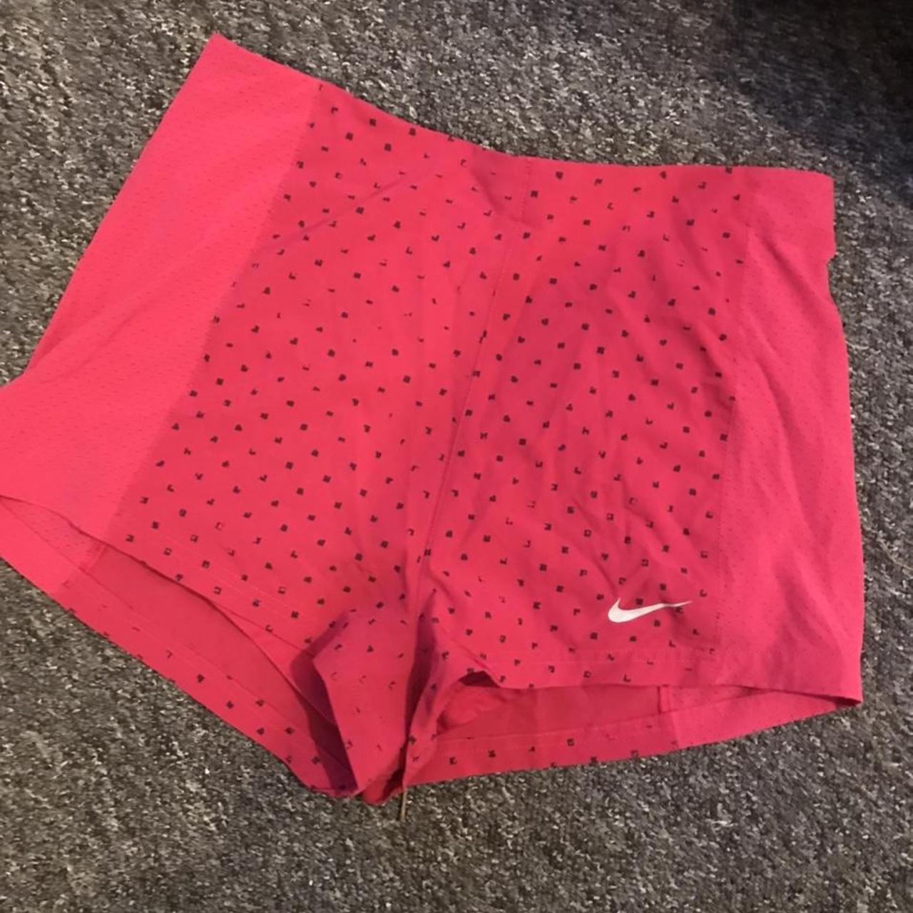 NIKE dri-fit pink running shorts - with built-in... - Depop