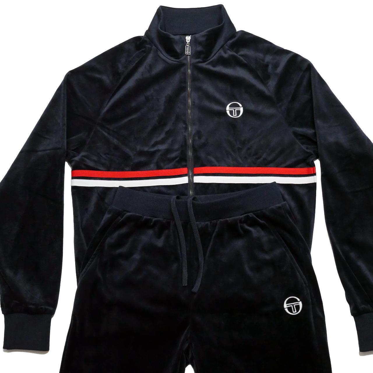 Sergio Tacchini velour velvet tracksuit set. This... - Depop