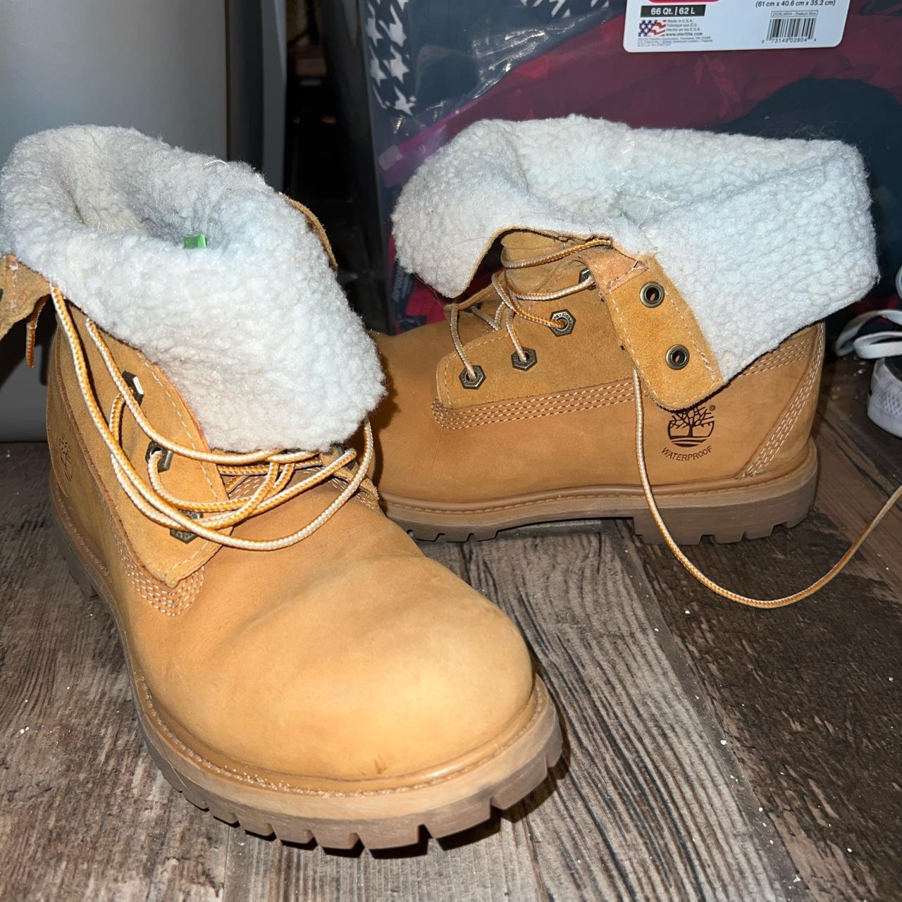 PRELOVED TIMBERLANDS !!! Lightly used Tim Boots... - Depop