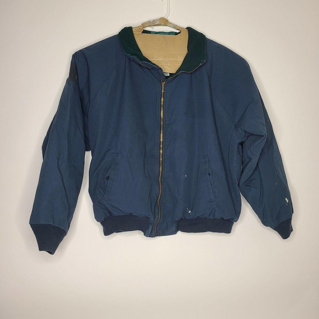 RED KAP MENS THICK WORK JACKET NAVY BLUE SIZE XL... - Depop